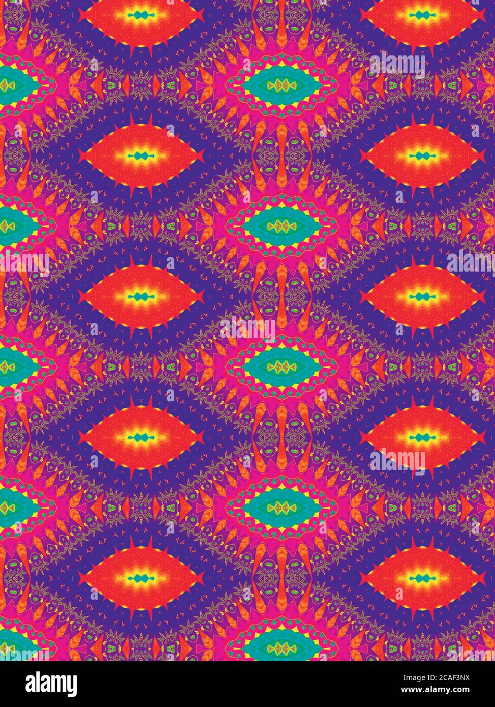 Colorful symmetrical shapes party poster Stock Photo - Alamy