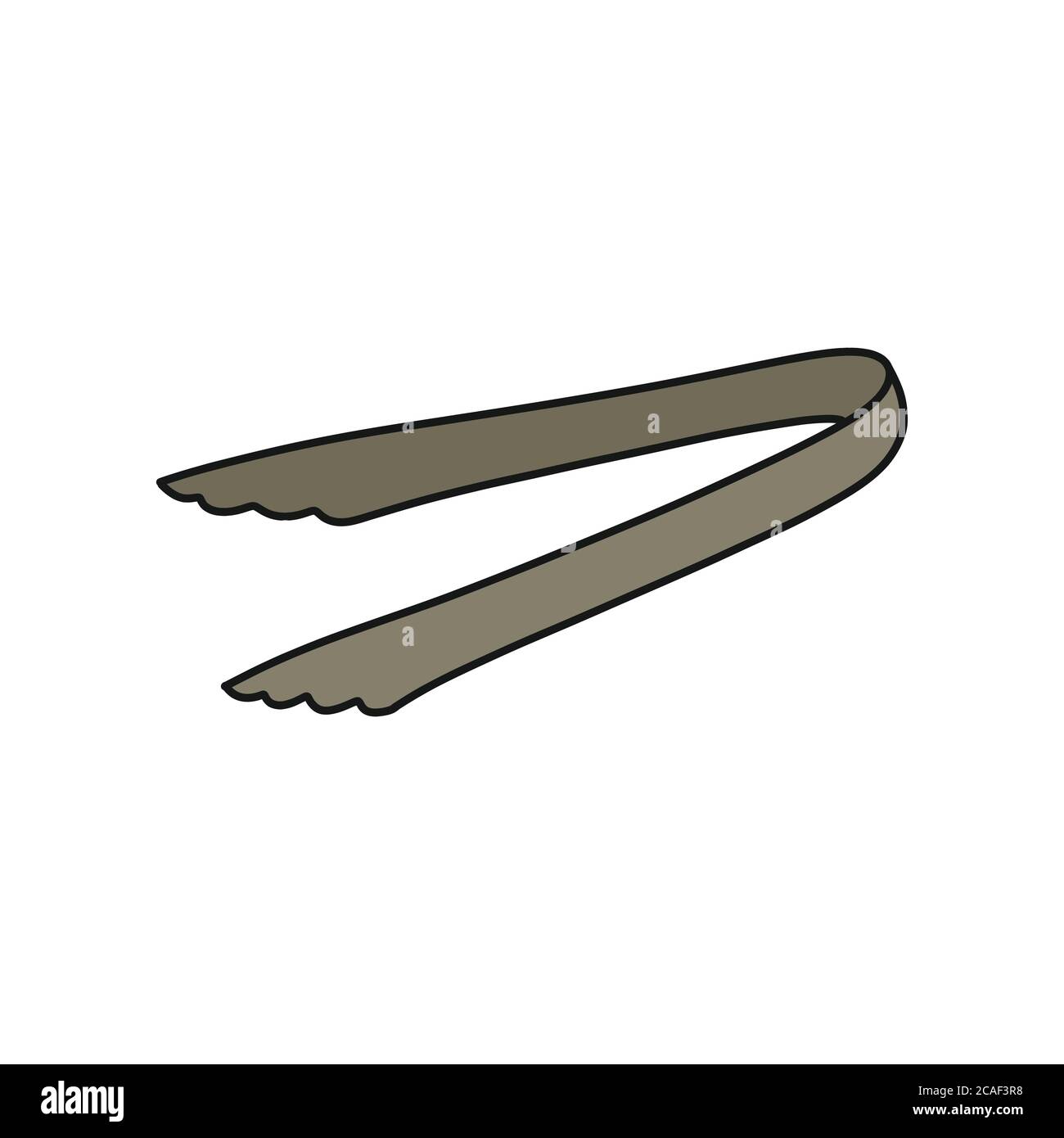 ice tongs doodle icon, vector color illustration Stock Vector Image ...