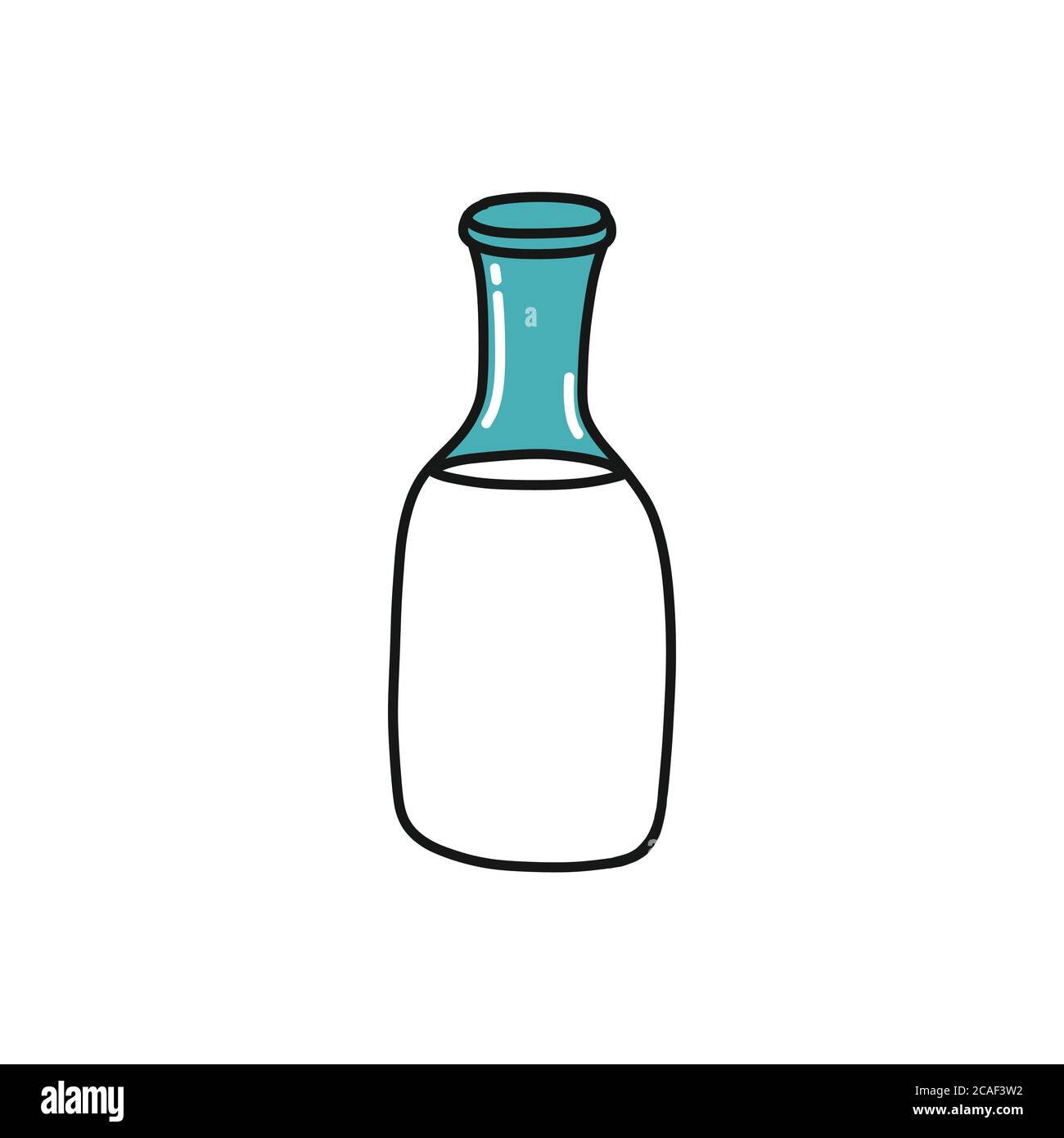 kefir doodle icon, vector color illustration Stock Vector Image & Art ...