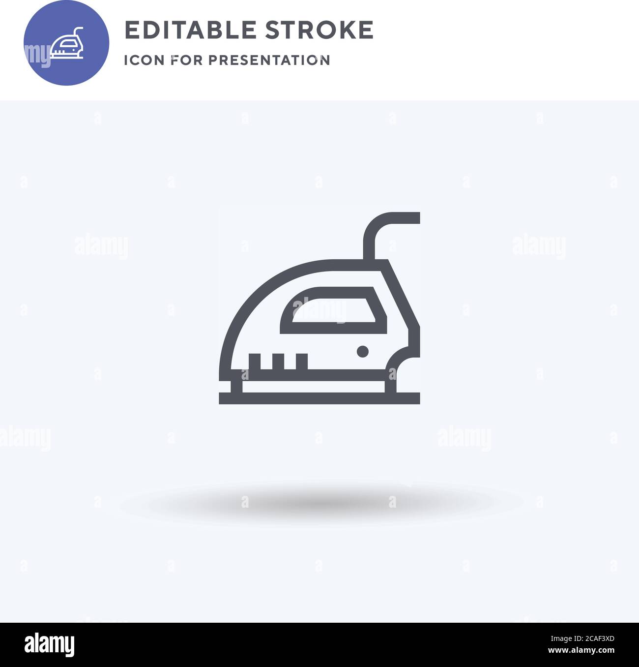 Iron icon vector, filled flat sign, solid pictogram isolated on white ...