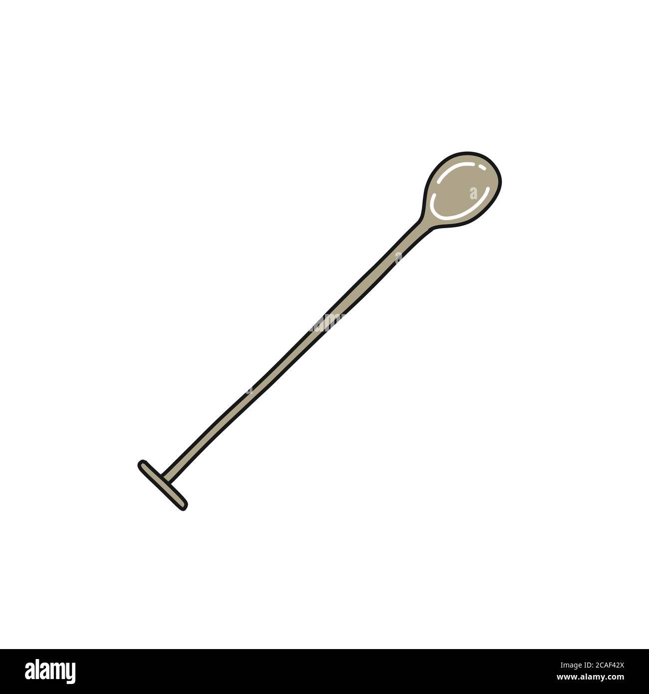 bar spoon doodle icon, vector illustration Stock Vector Image & Art - Alamy