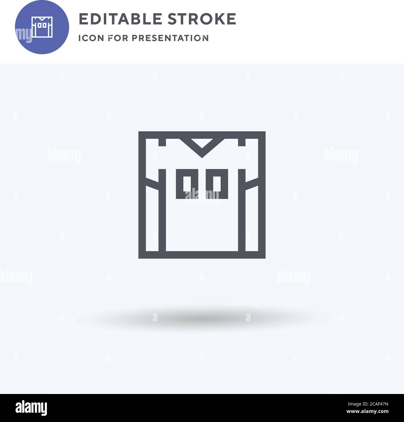 Uniform icon vector, filled flat sign, solid pictogram isolated on ...