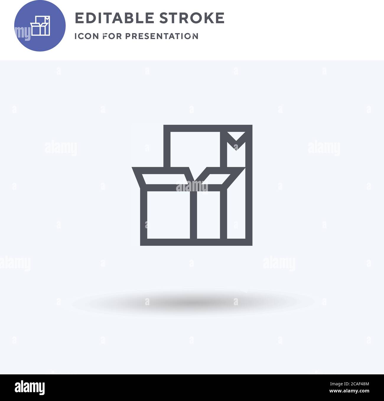 Paperboard icon vector, filled flat sign, solid pictogram isolated on ...