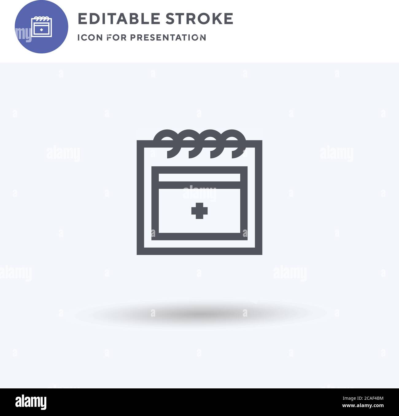 Medical Appointment icon vector, filled flat sign, solid pictogram ...