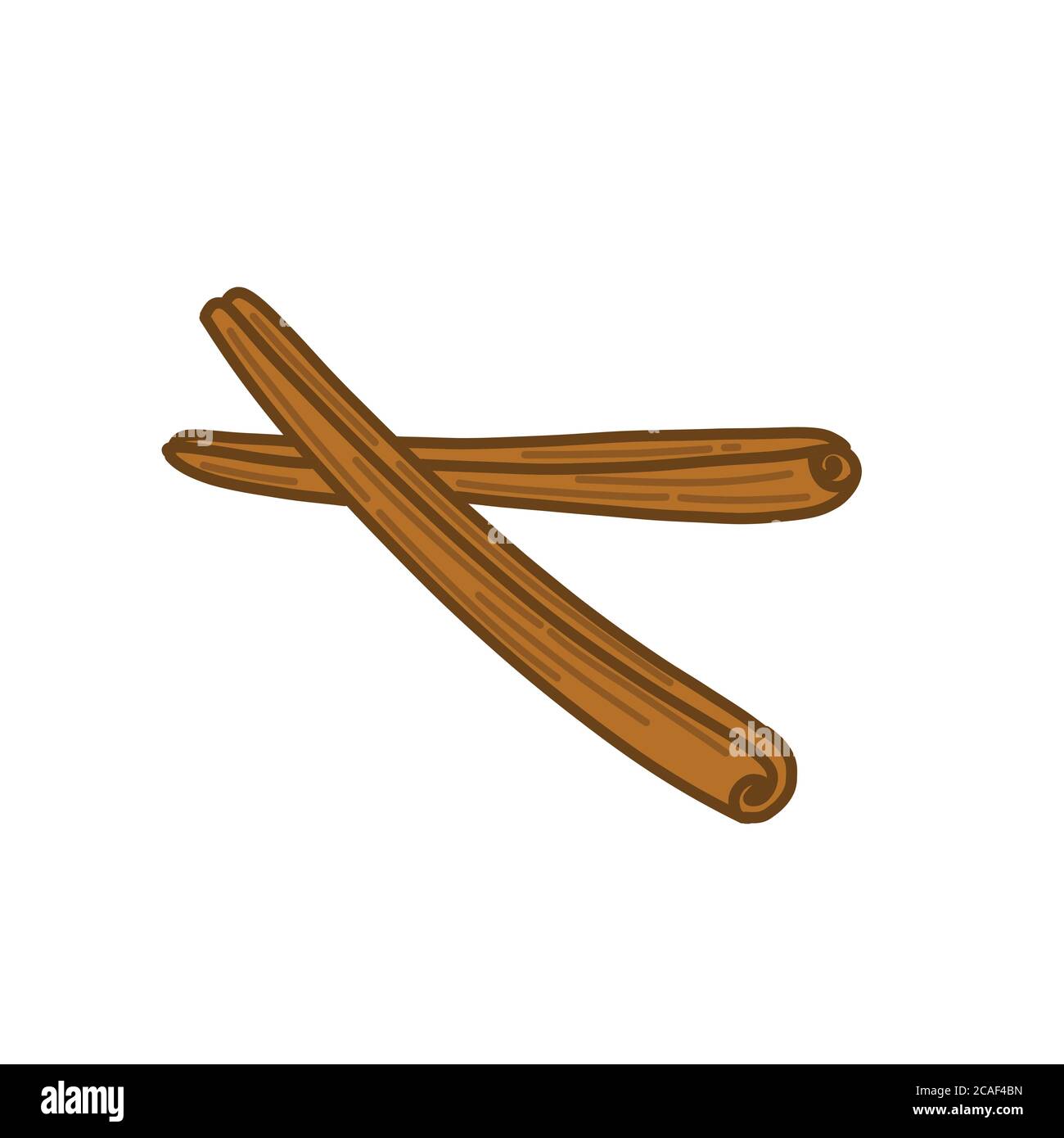 cinnamon stick doodle icon, vector illustration Stock Vector Image ...