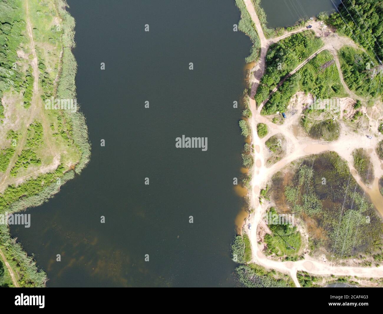 Limestone Quarry - view from the top Stock Photo - Alamy