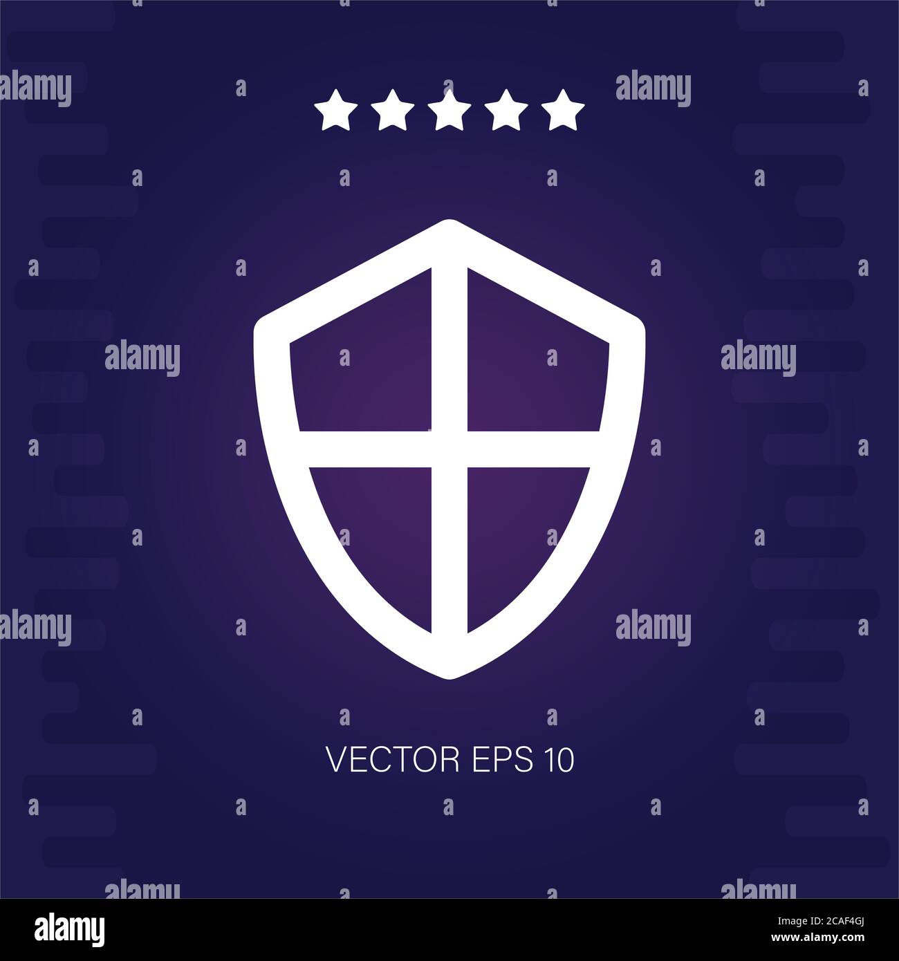 shield vector icon modern illustration Stock Vector Image & Art - Alamy