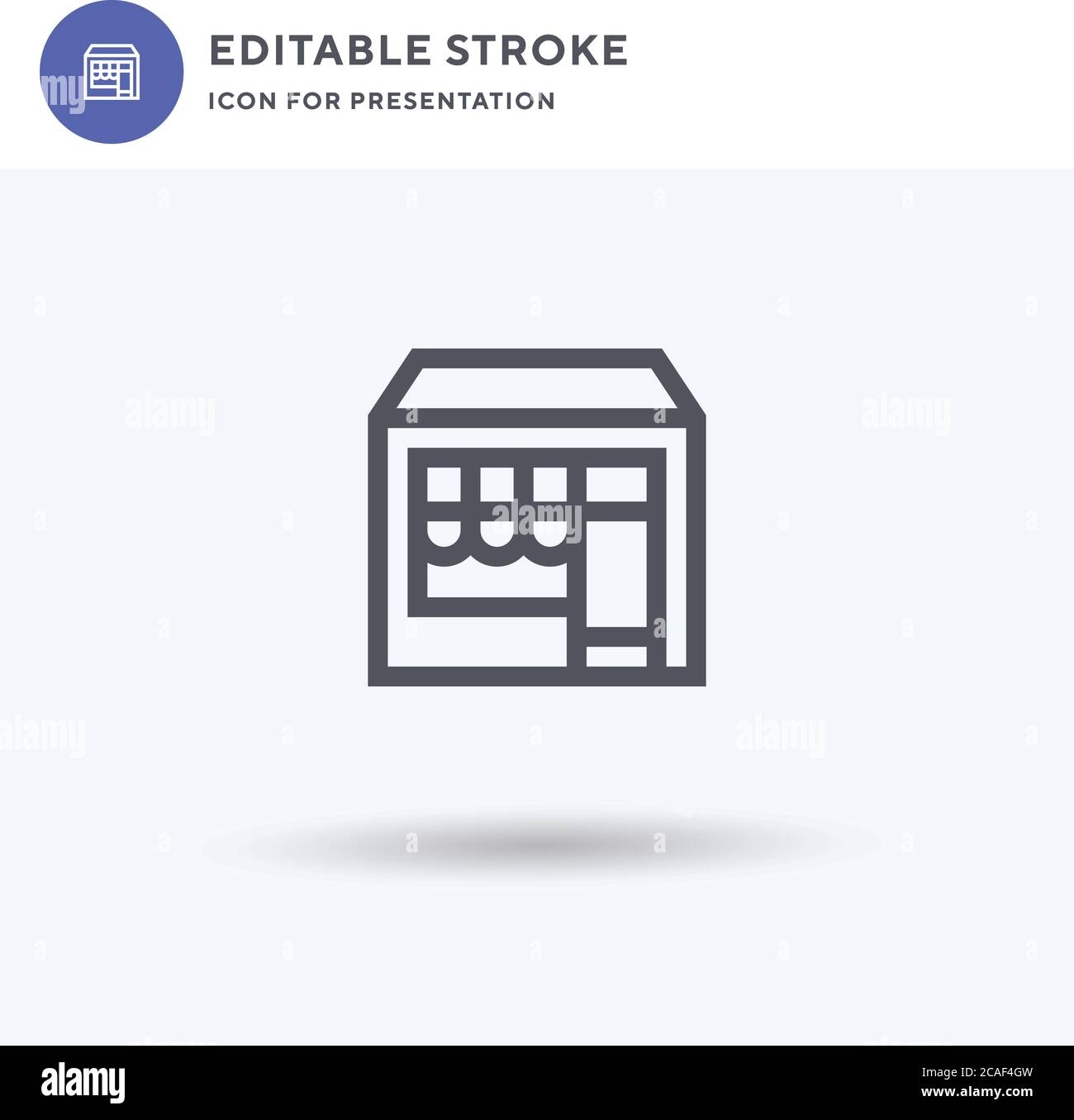 Shop icon vector, filled flat sign, solid pictogram isolated on white ...
