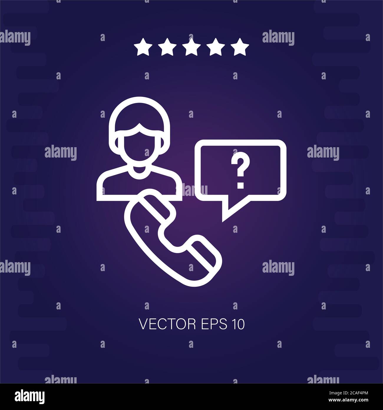 customer service vector icon modern illustration Stock Vector Image ...