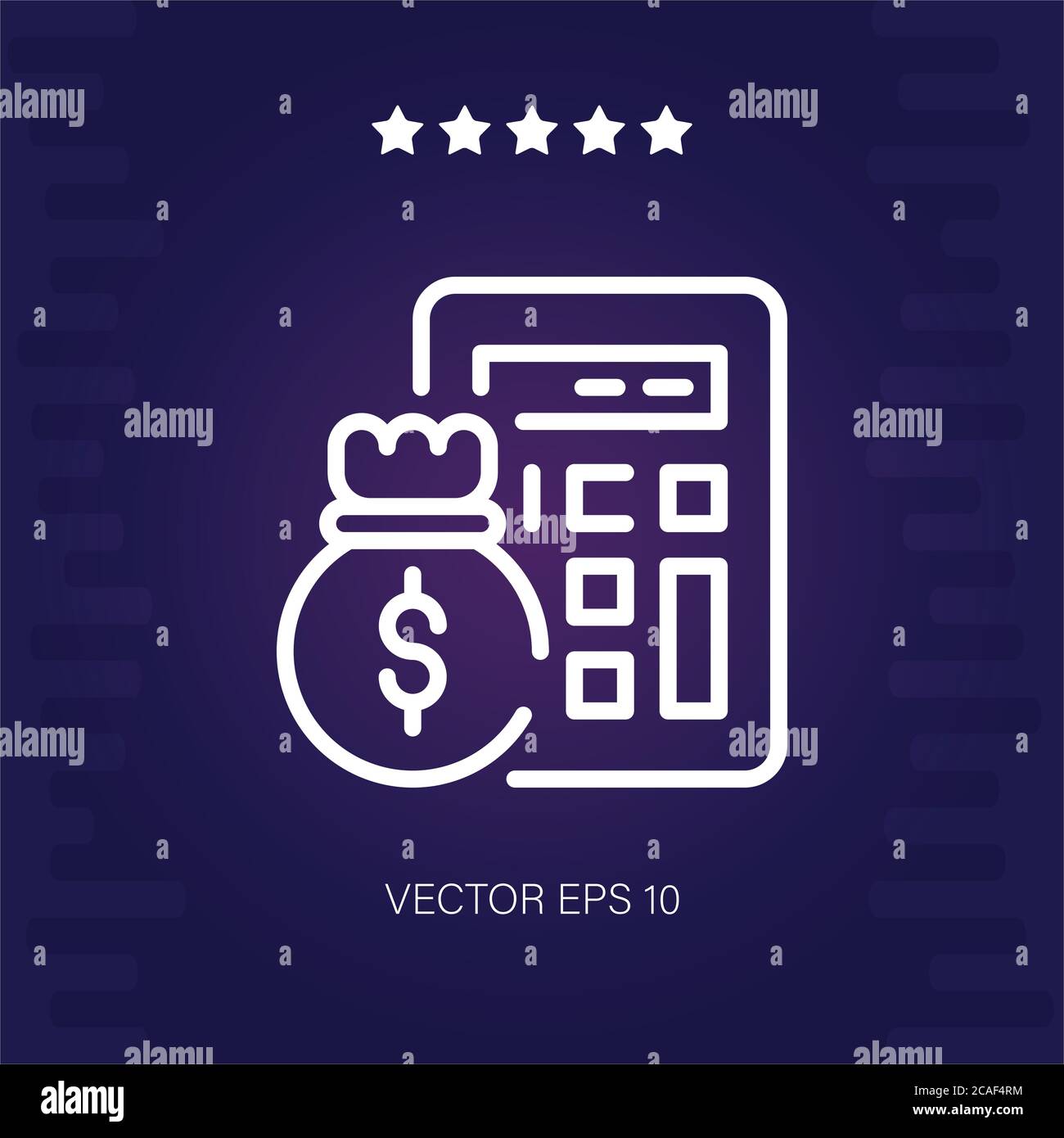 budget vector icon modern illustration Stock Vector Image & Art - Alamy