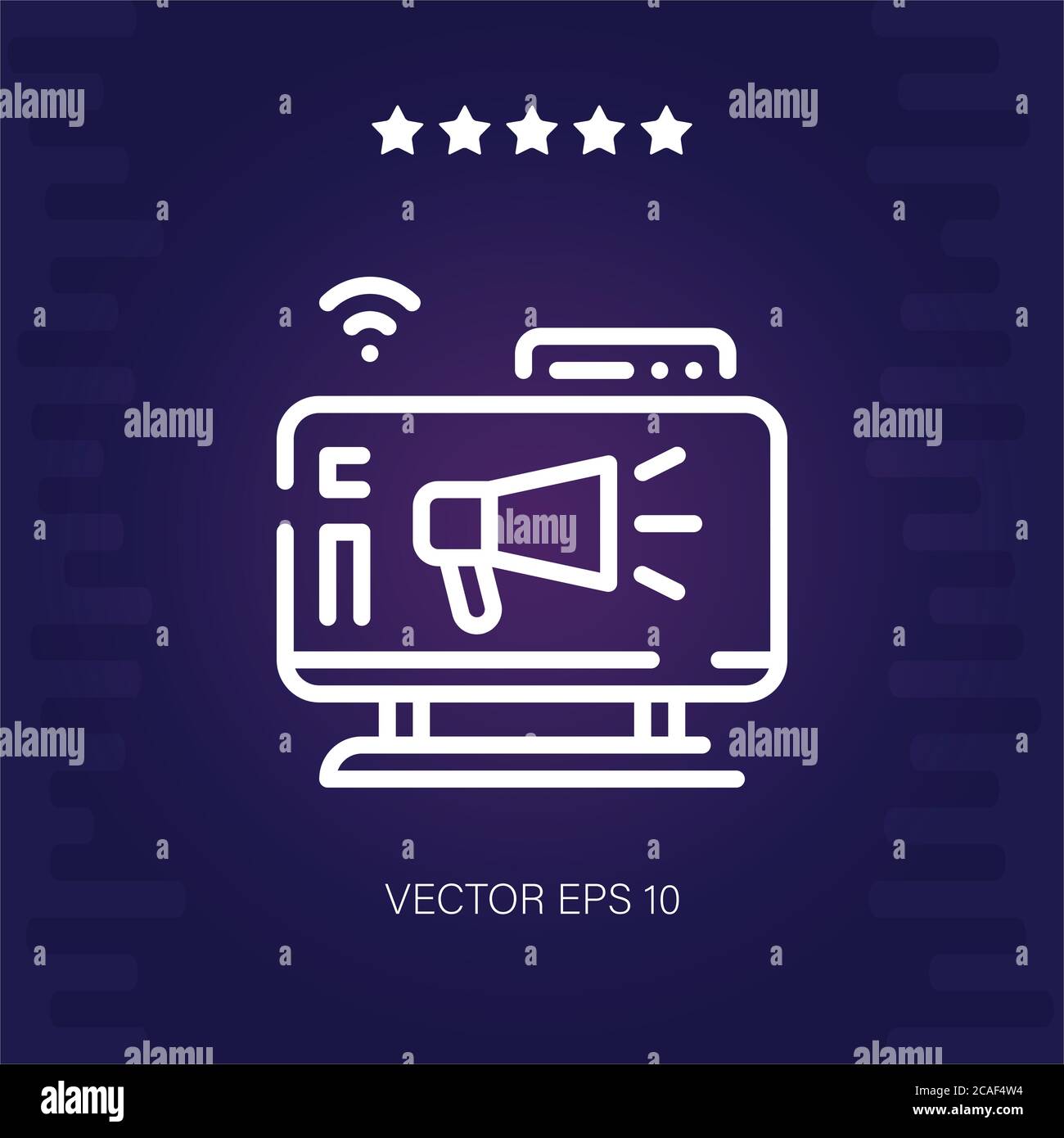 ad vector icon modern illustration Stock Vector Image & Art - Alamy