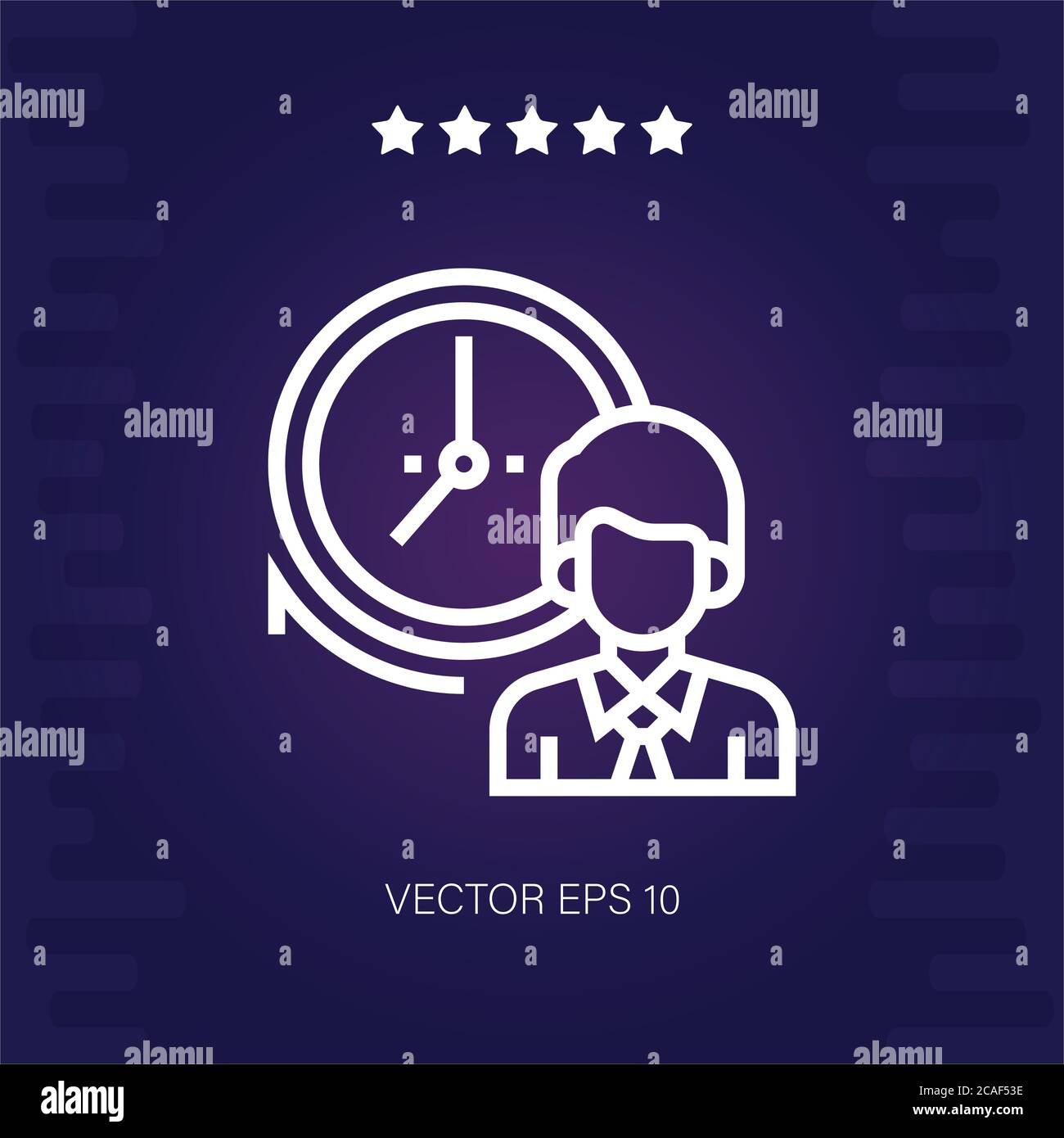 punctuality vector icon modern illustration Stock Vector Image & Art ...