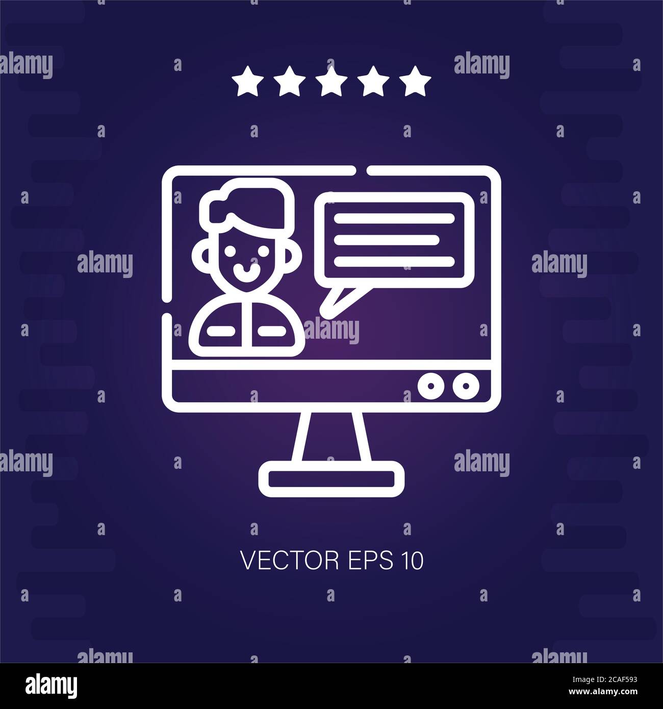 interview vector icon modern illustration Stock Vector Image & Art - Alamy
