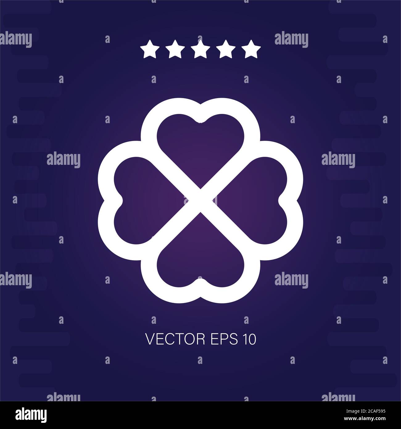 clover vector icon modern illustration Stock Vector Image & Art - Alamy