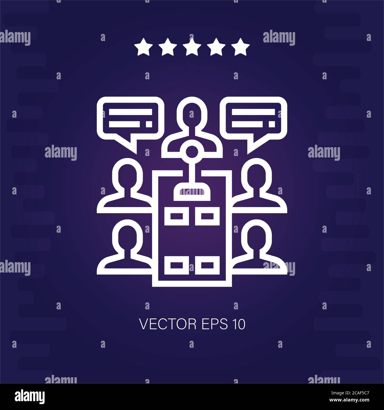 conference vector icon modern illustration Stock Vector Image & Art - Alamy