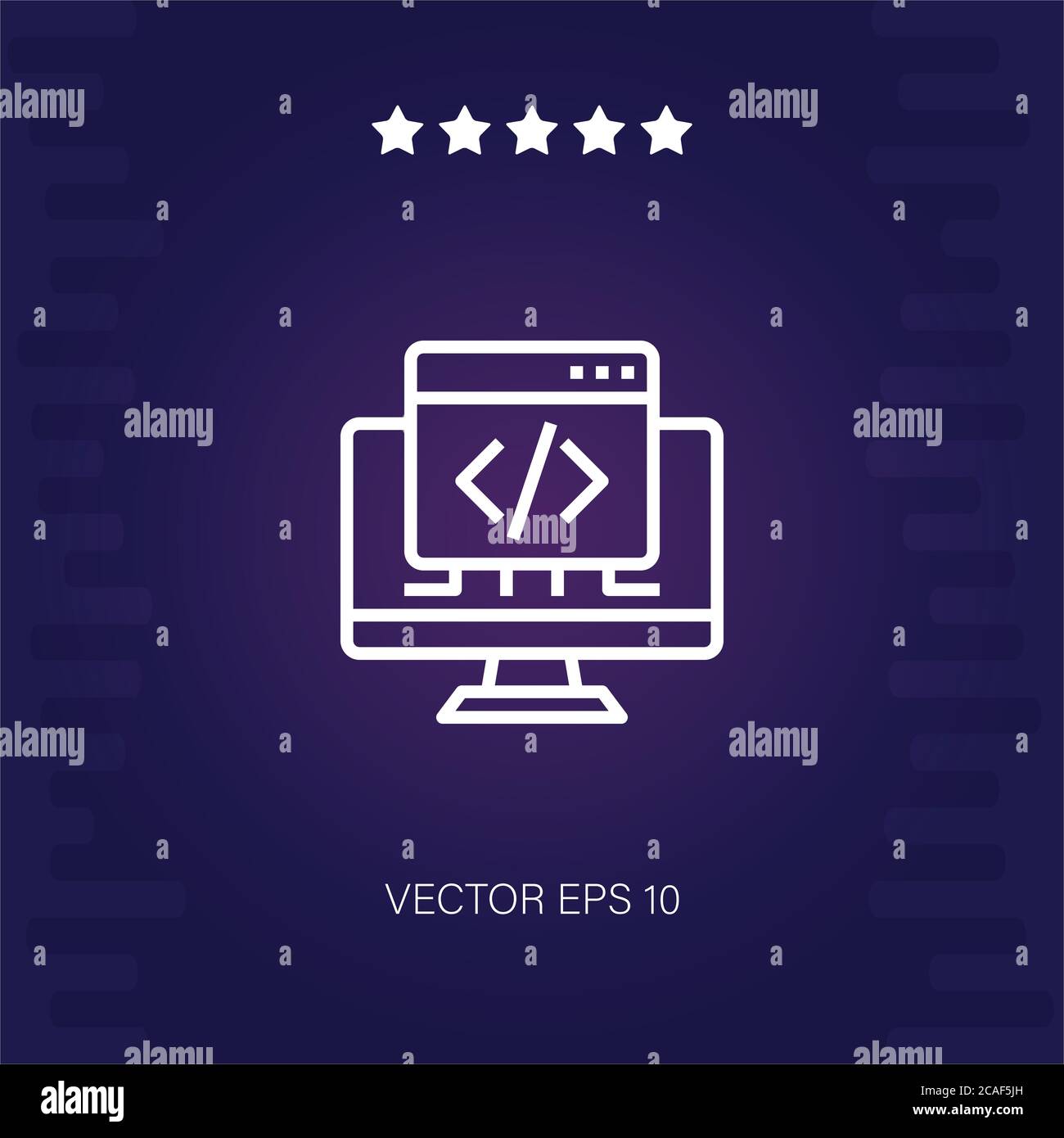 coding language vector icon modern illustration Stock Vector Image ...