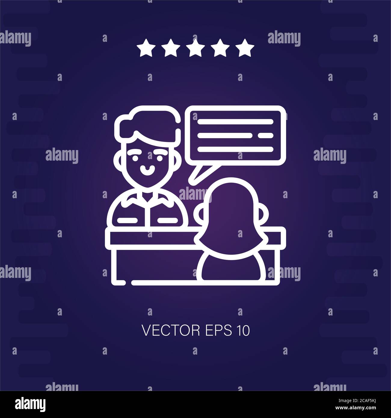 job interview vector icon modern illustration Stock Vector Image & Art ...