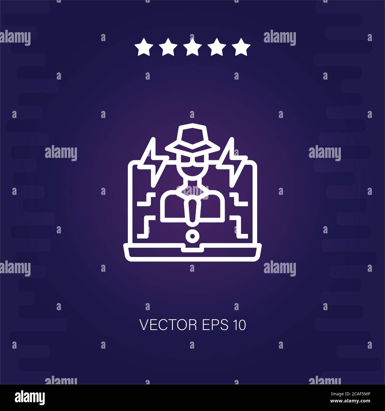 Modern secret hacker icon hi-res stock photography and images - Alamy