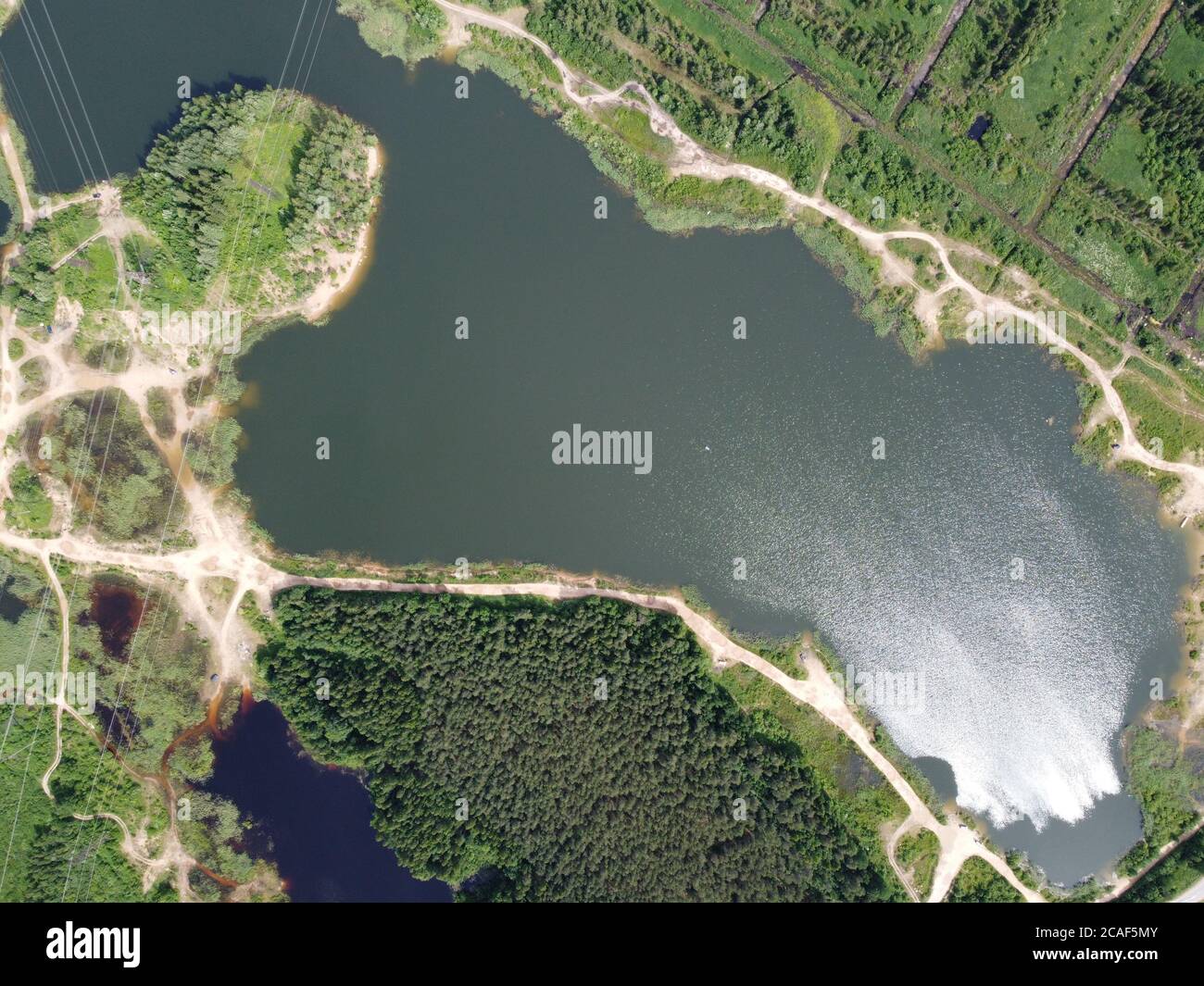 Limestone Quarry - view from the top Stock Photo - Alamy