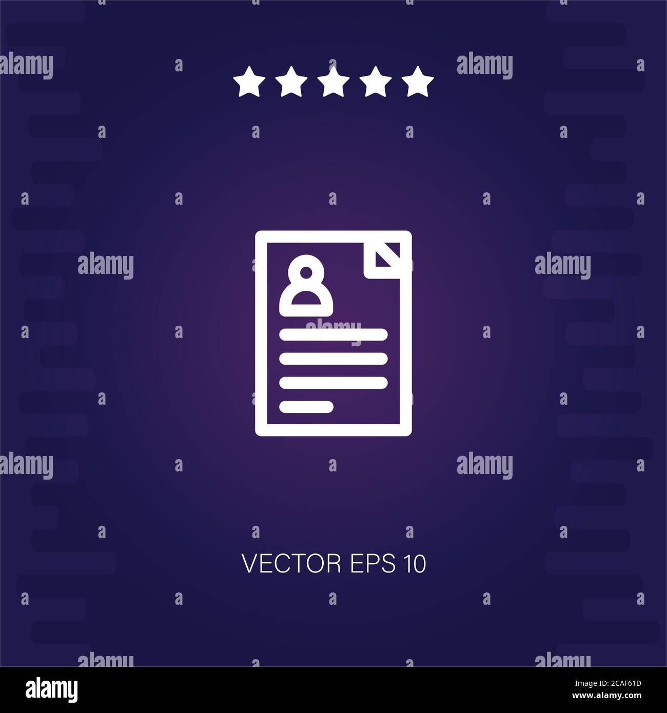 CV vector icon modern illustration Stock Vector Image & Art - Alamy