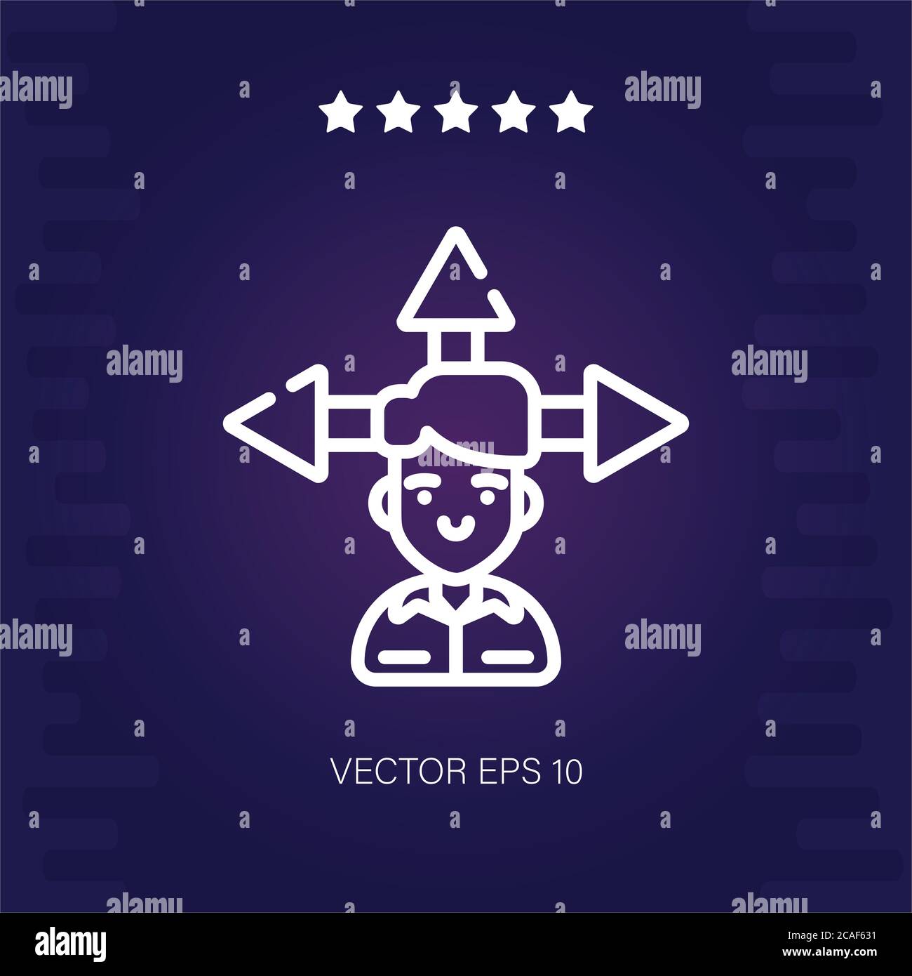 decision vector icon modern illustration Stock Vector Image & Art - Alamy