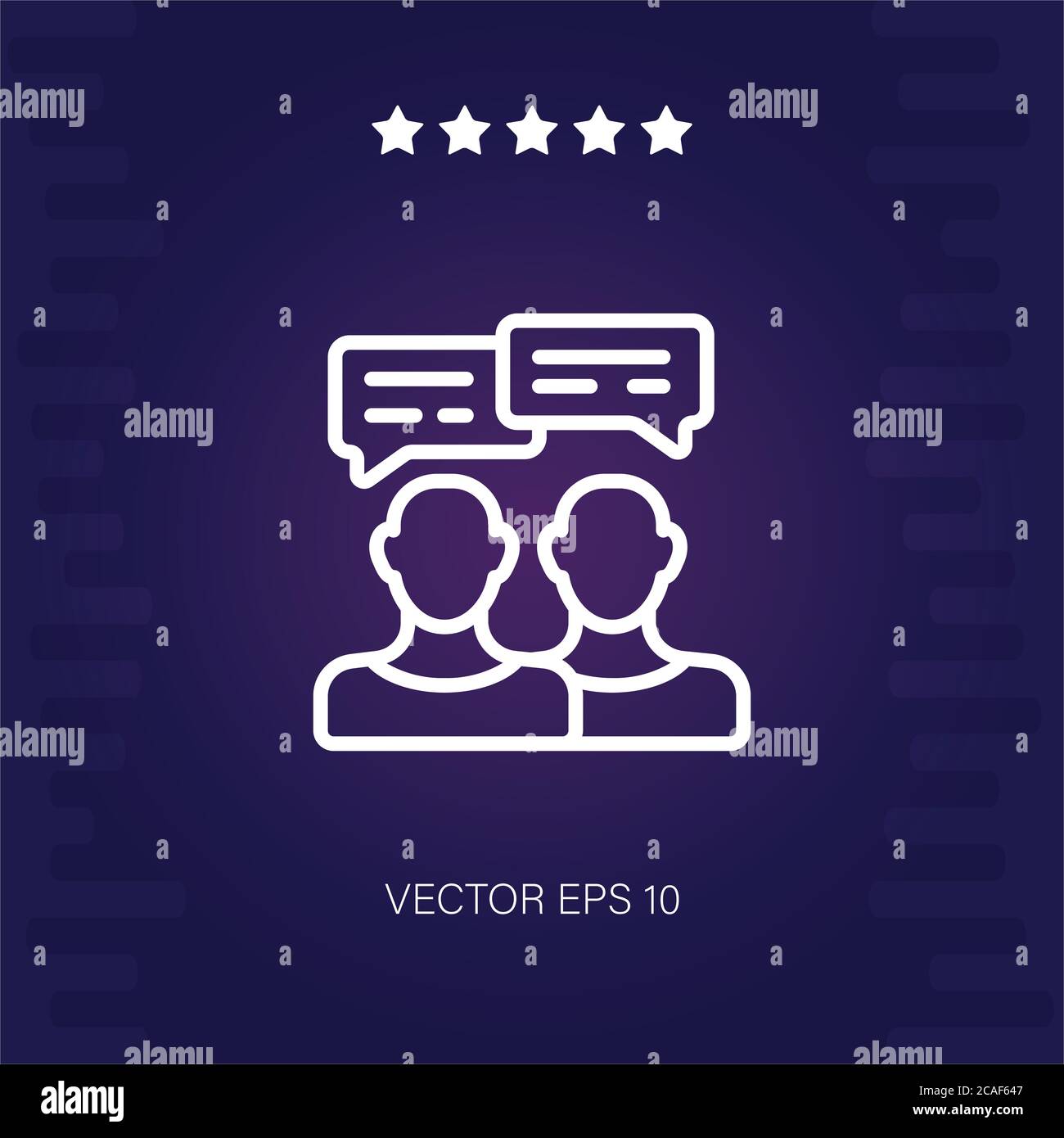 conversation vector icon modern illustration Stock Vector Image & Art ...