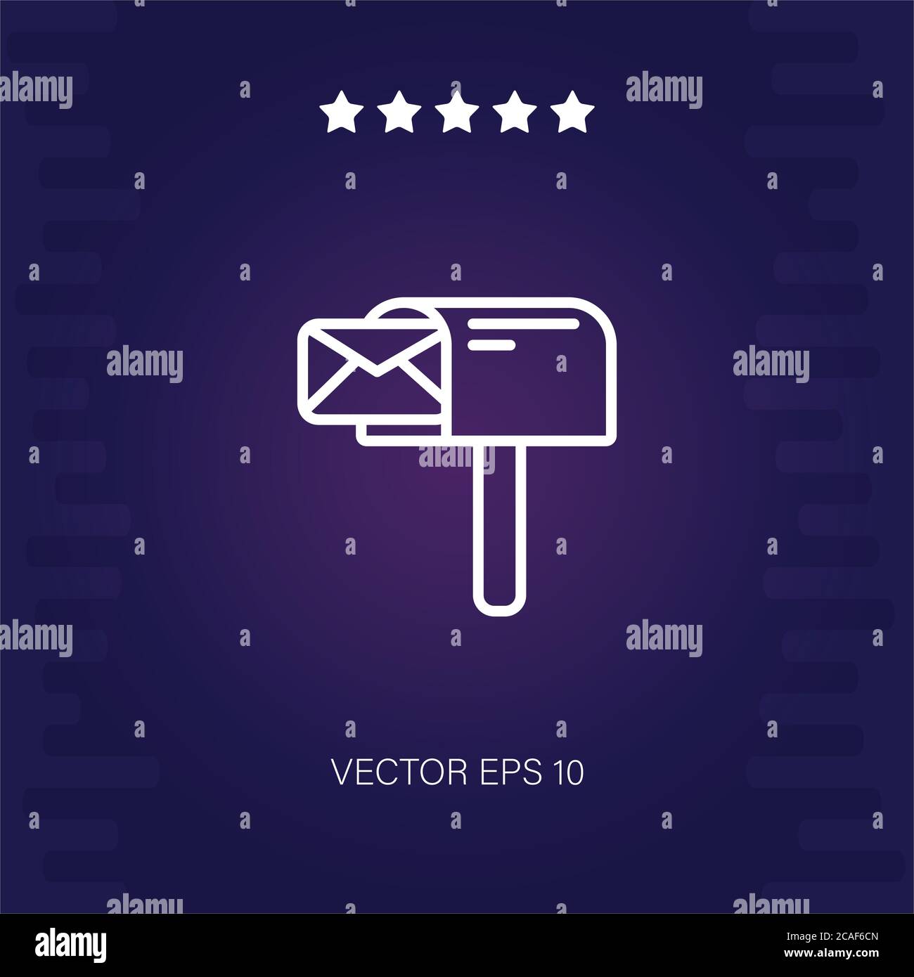 postbox vector icon modern illustration Stock Vector Image & Art - Alamy