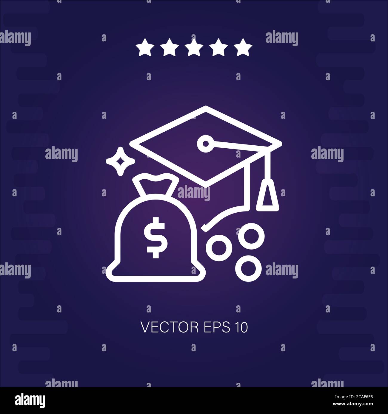 scholarship vector icon modern illustration Stock Vector Image & Art ...