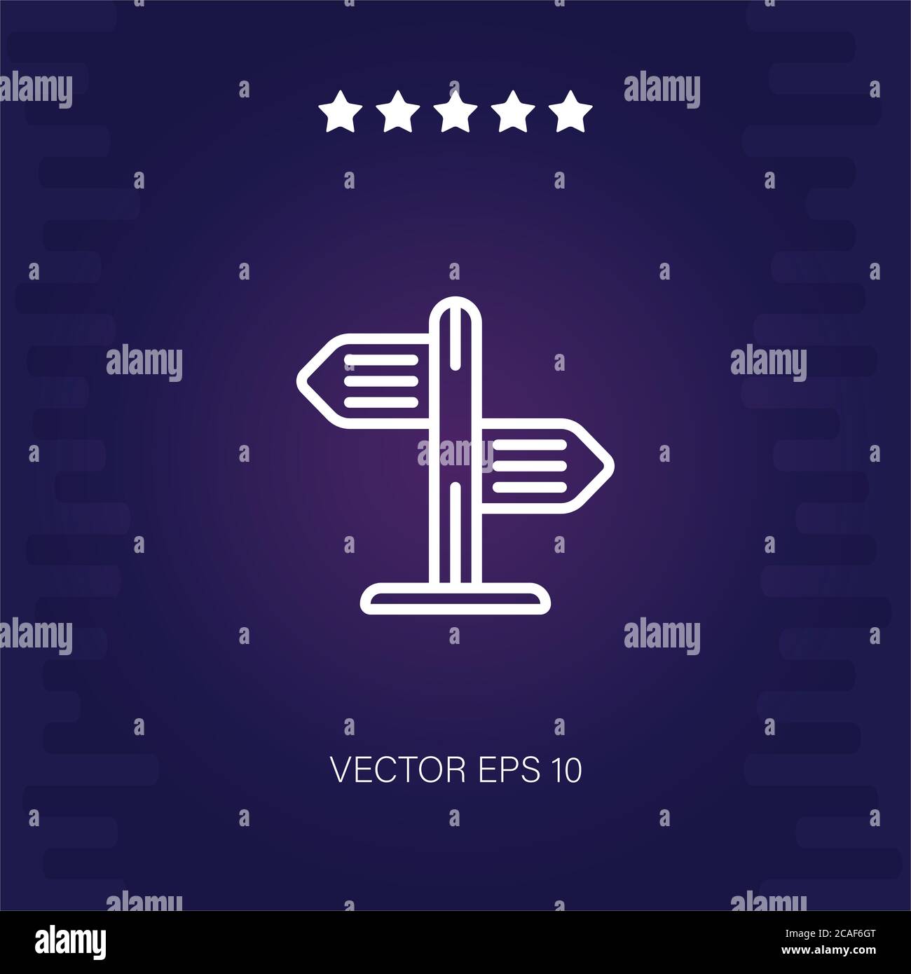 signpost vector icon modern illustration Stock Vector Image & Art - Alamy