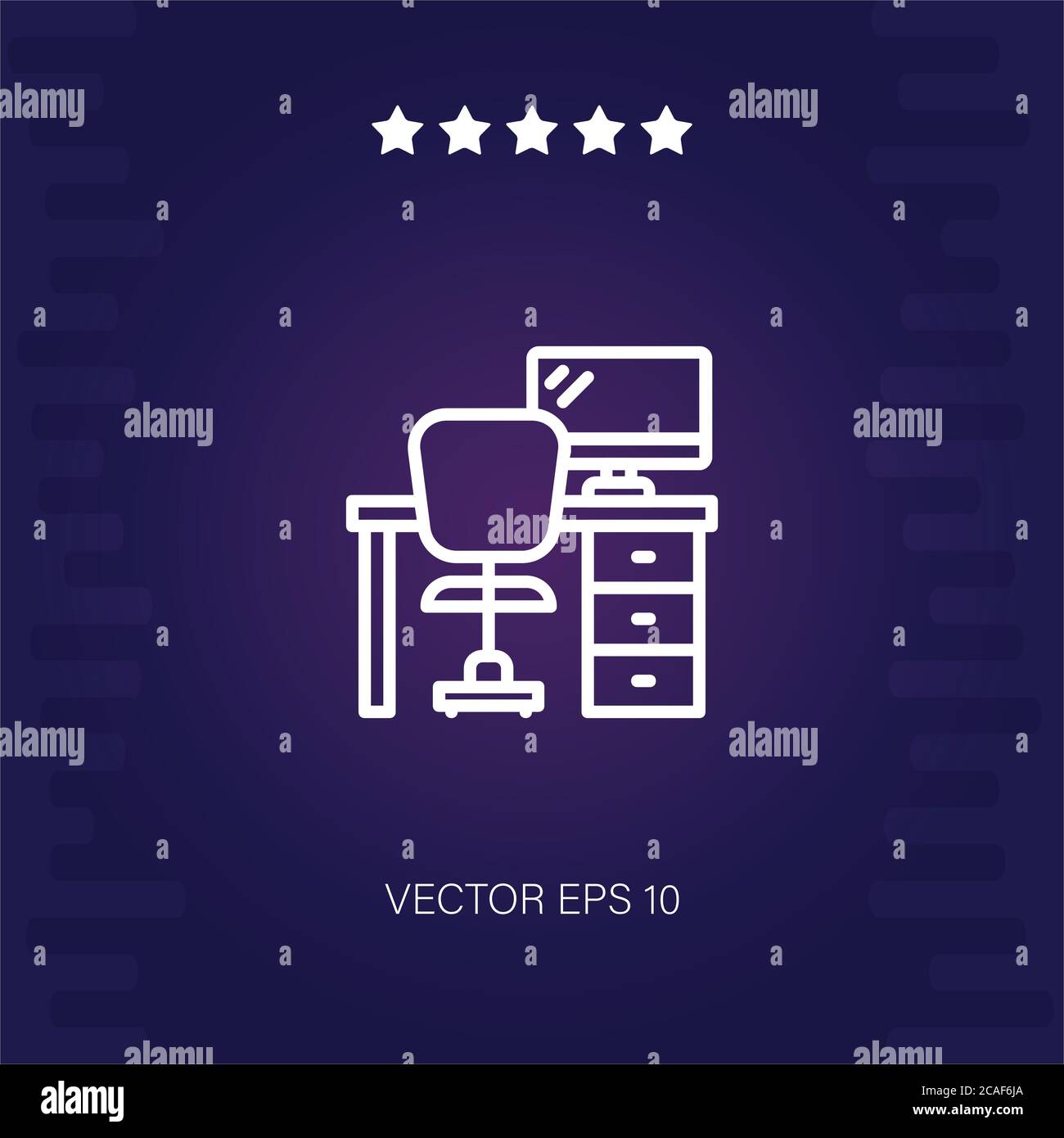 desk vector icon modern illustration Stock Vector Image & Art - Alamy