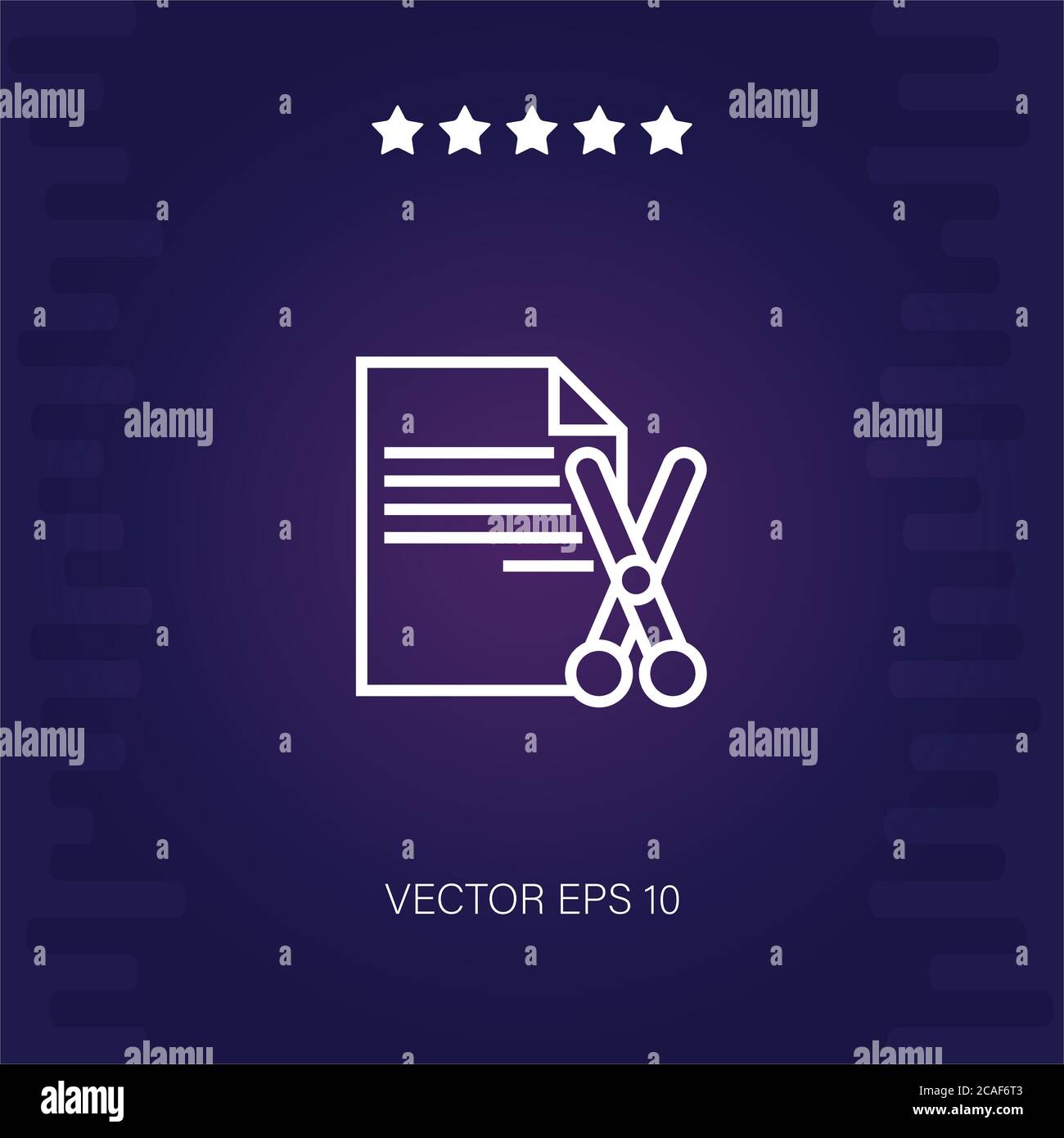 cut vector icon modern illustration Stock Vector Image & Art - Alamy