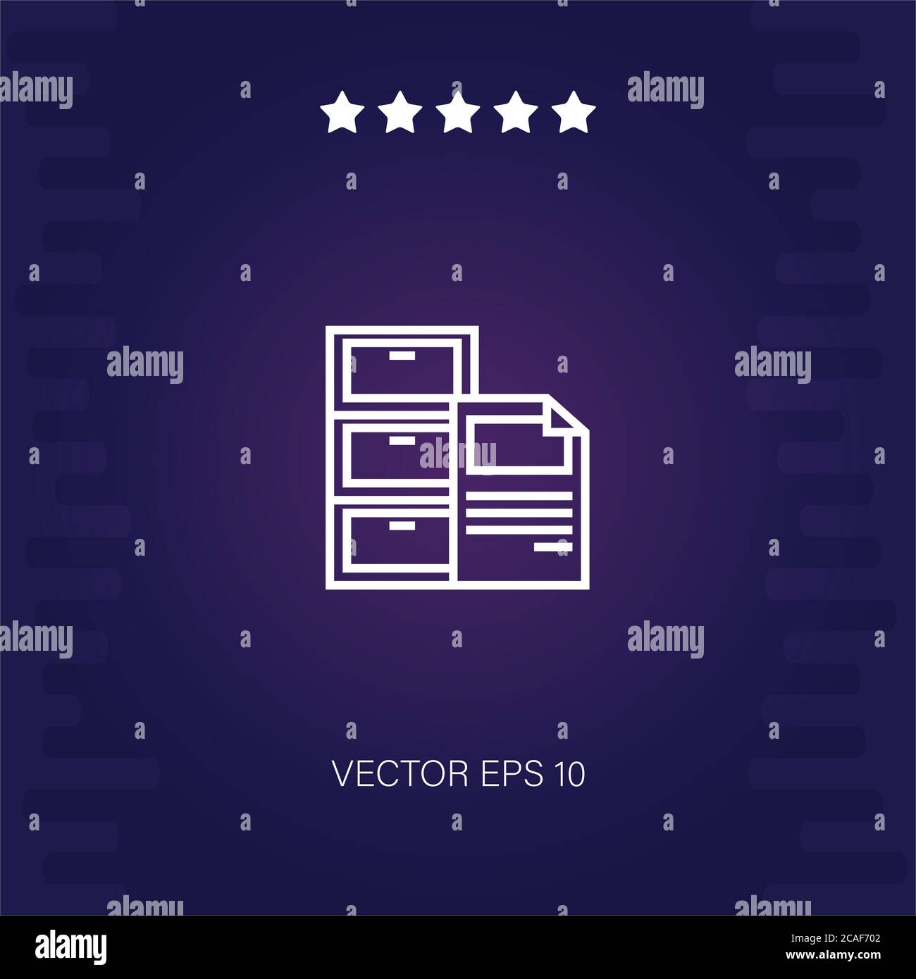 filing cabinet vector icon modern illustration Stock Vector Image & Art ...