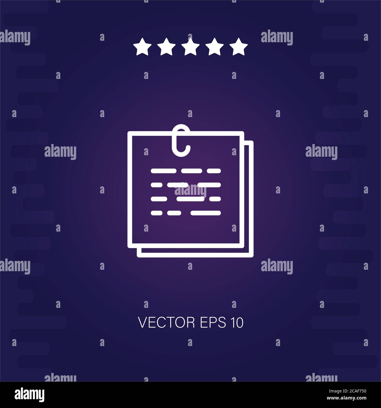 notes vector icon modern illustration Stock Vector Image & Art - Alamy