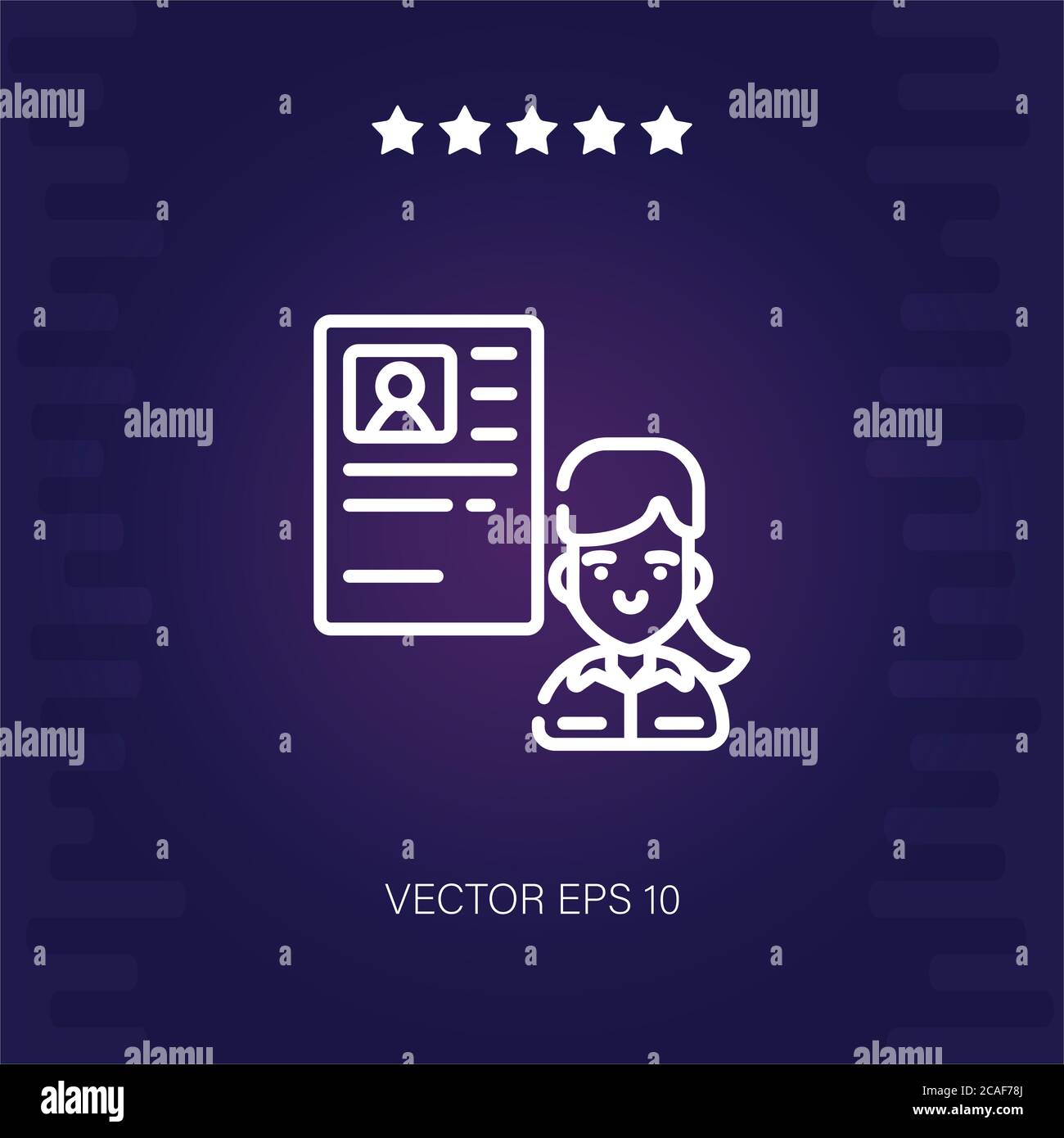 resume vector icon modern illustration Stock Vector Image & Art - Alamy