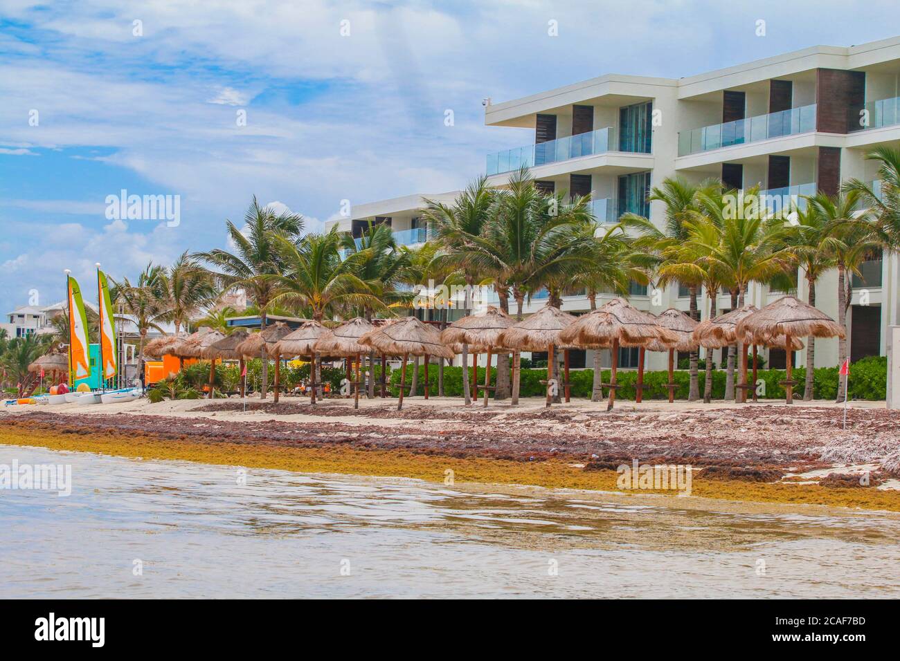 Cancun beach in Quintana Roo on the Yucatan peninsula in the Caribbean ...