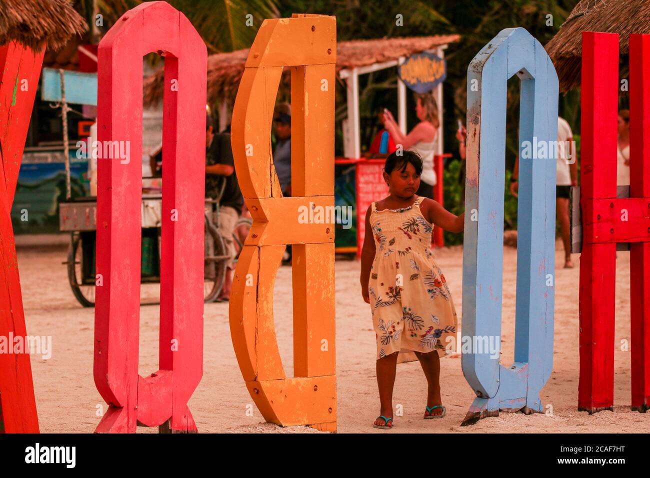 Cancun beach in Quintana Roo on the Yucatan peninsula in the Caribbean ...