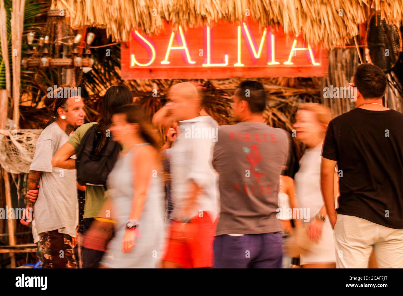Cancun beach in Quintana Roo on the Yucatan peninsula in the Caribbean ...