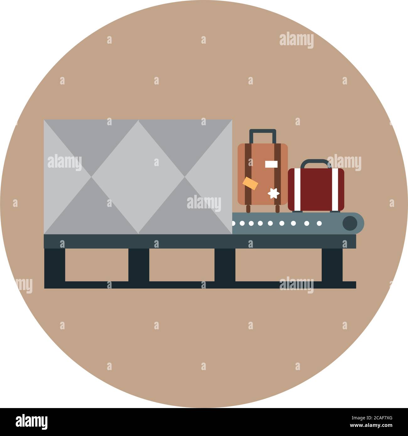 airport security check conveyer suitcase travel transport terminal ...