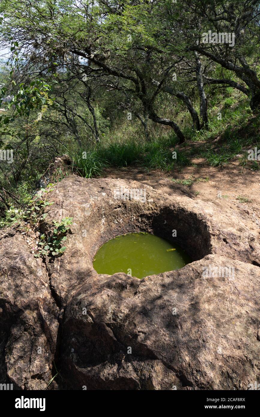 The King's Bath at the ruins of the Zapotec city of Zaachila in the ...