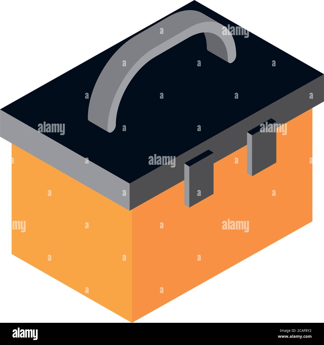 isometric repair construction toolbox work equipment flat style icon ...