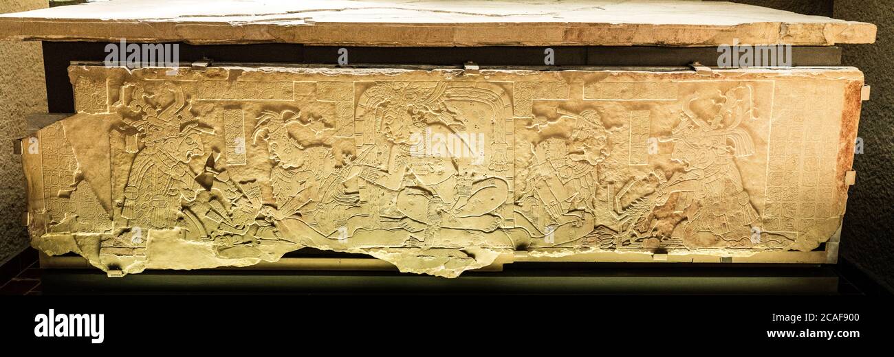 Temple xxi tablet palenque hi-res stock photography and images - Alamy