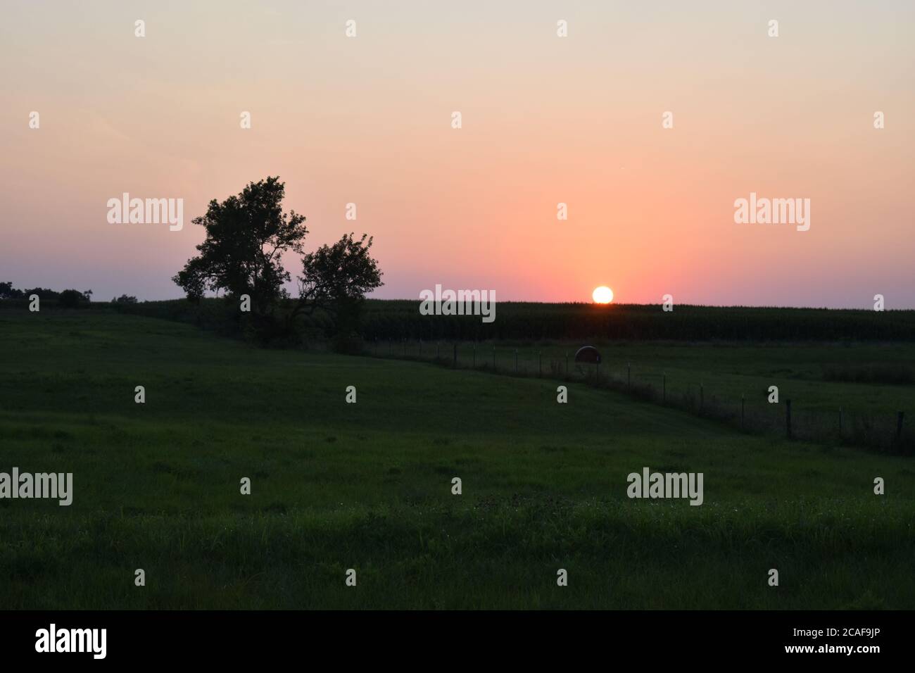 Sun orb sky field hi-res stock photography and images - Alamy