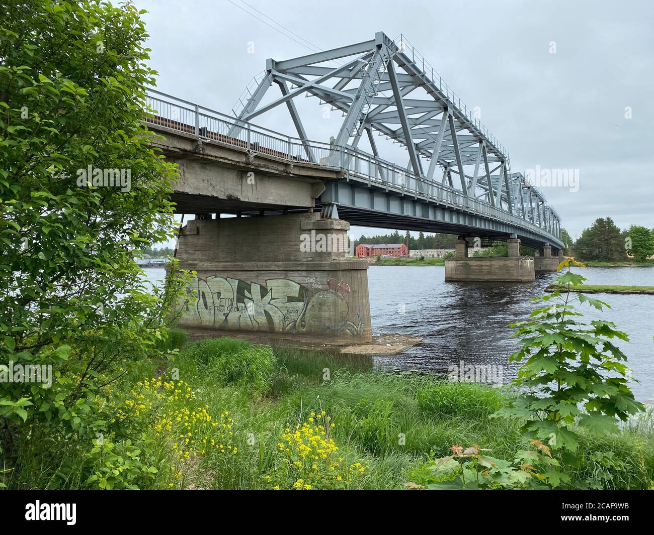 a bridge over a body of water Stock Photo - Alamy