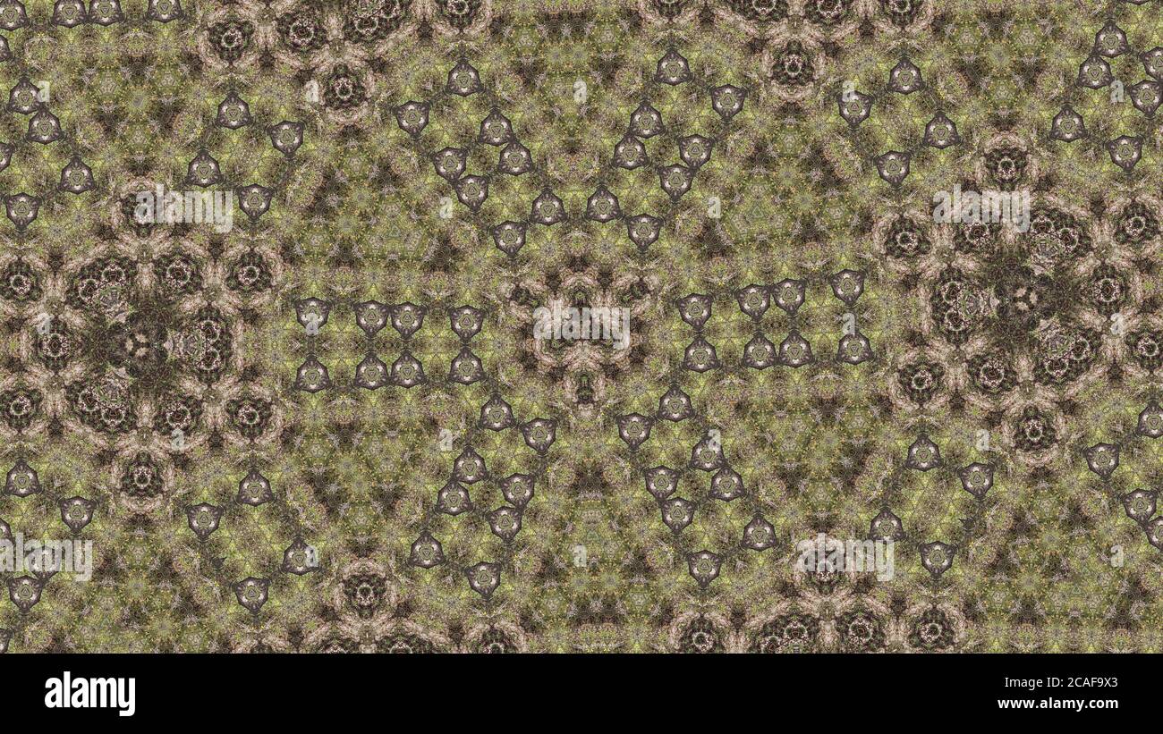 Colorful wallpaper in green colors with patterns and designs Stock ...
