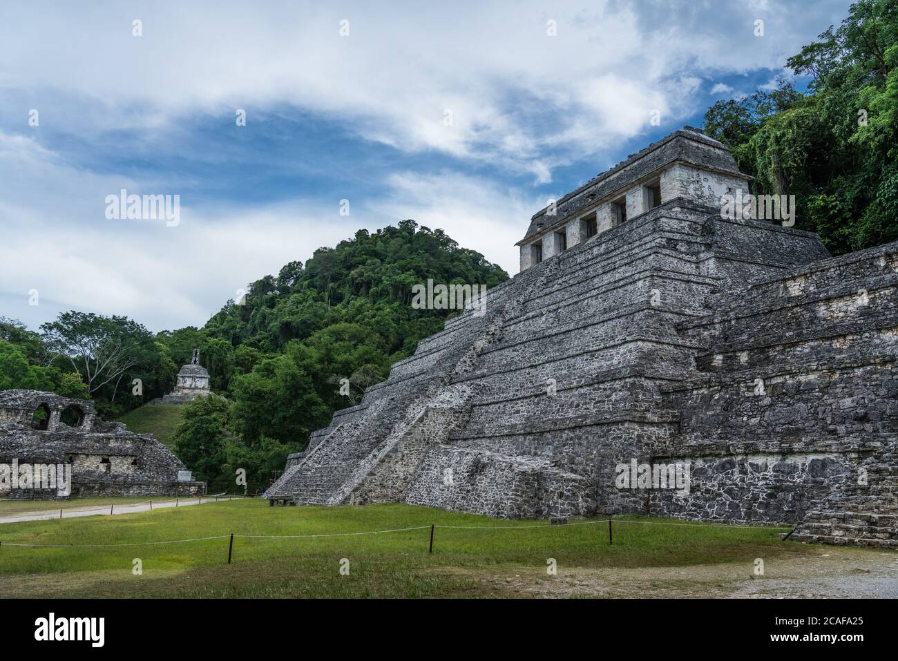 The Temple of the Inscriptions with the Temple of the Cross in the ...