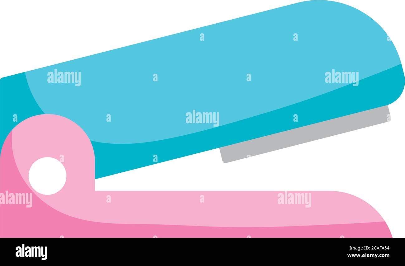 back to school, stapler supply stationery elementary education cartoon ...