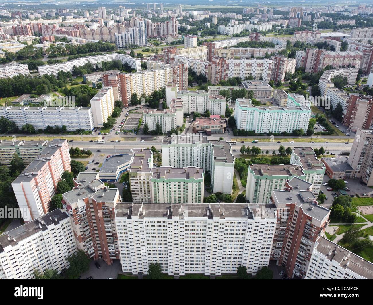 Bird's-eye view of the city, aerial survey Stock Photo - Alamy