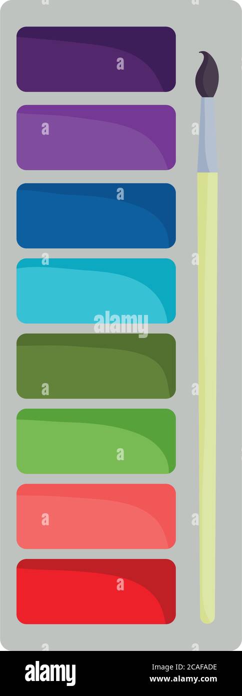 back to school, artistic palette color and brush elementary education ...