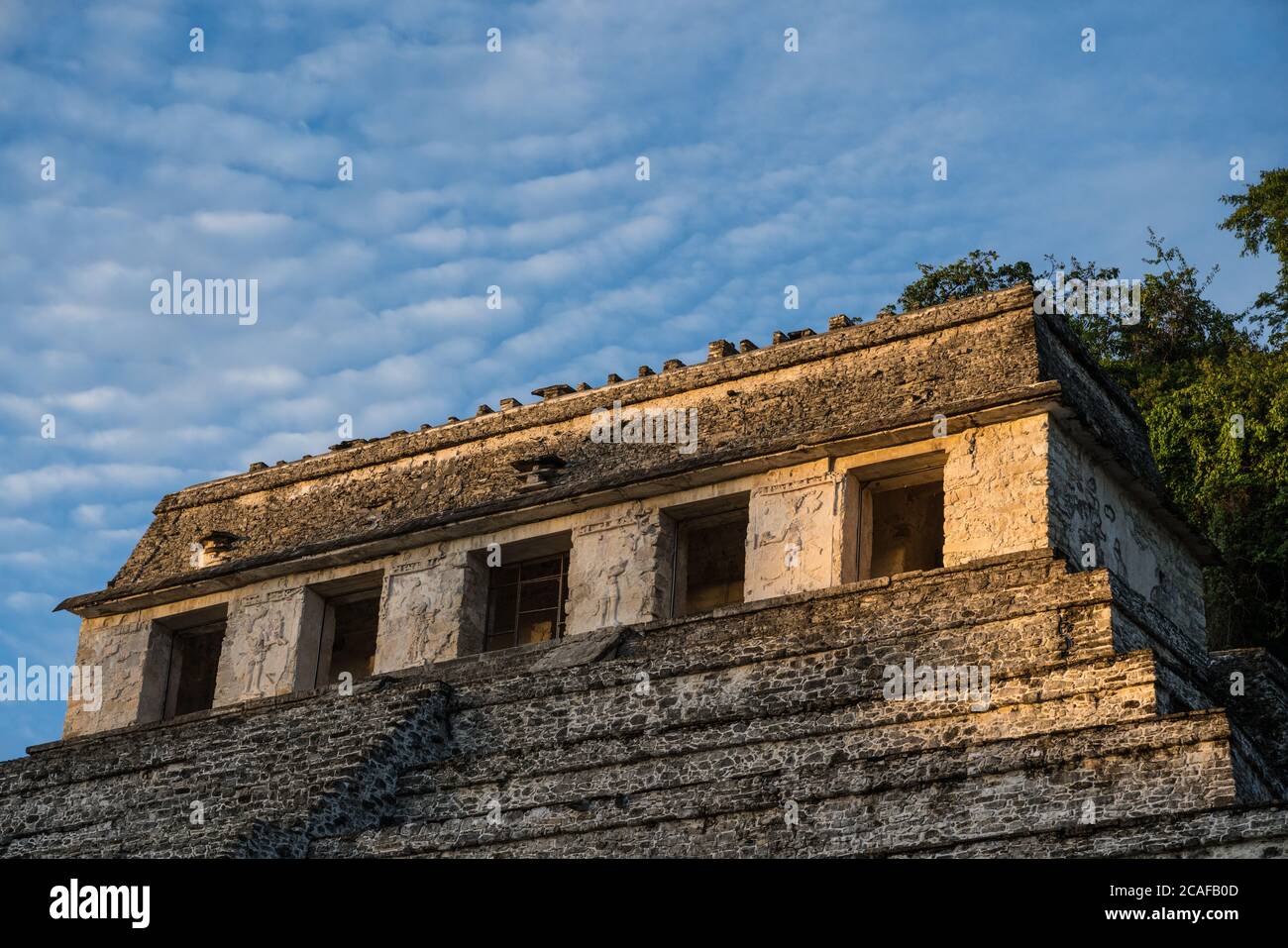 Palenque temple inscriptions stucco hi-res stock photography and images ...