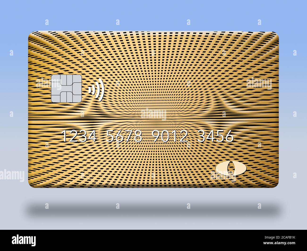 Here is a blank credit or debit card with room for your text. It is a ...